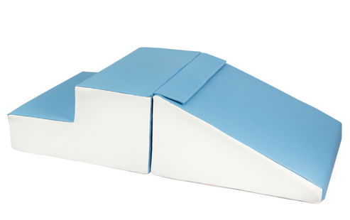 Blue & White - Mini Step & Slide | Soft Play Set for Toddlers – The ...