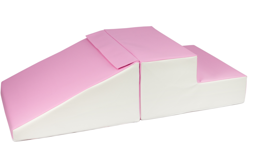 Pink & White - Mini Step & Slide | Soft Play Set for Toddlers – The ...